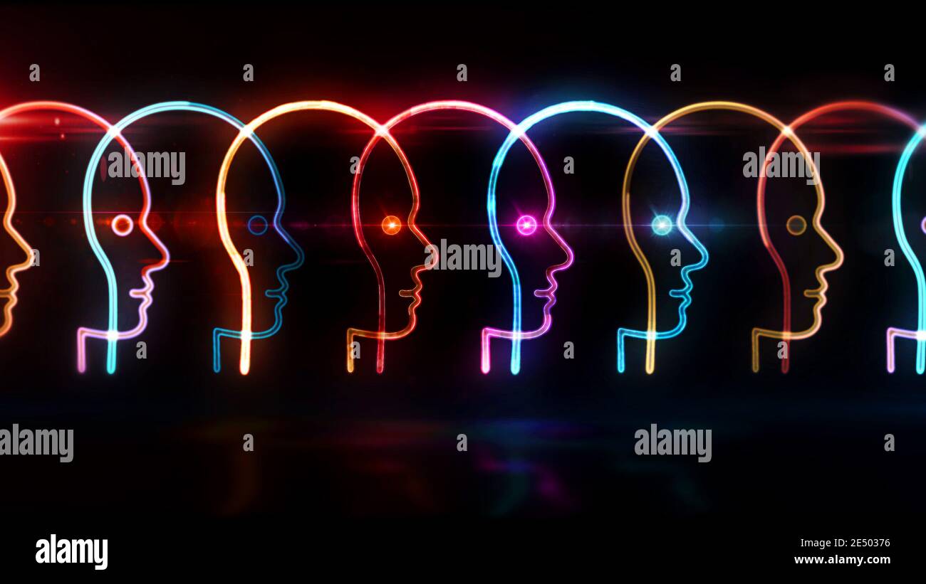 Social scoring concept with face symbol, people scoring, rating ...
