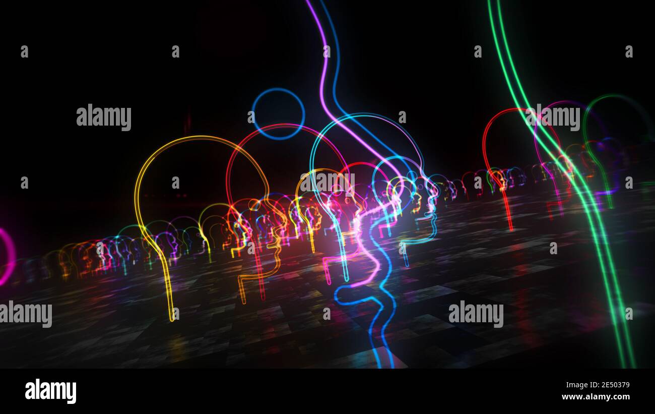 Social scoring concept with face symbol, people scoring, rating ...