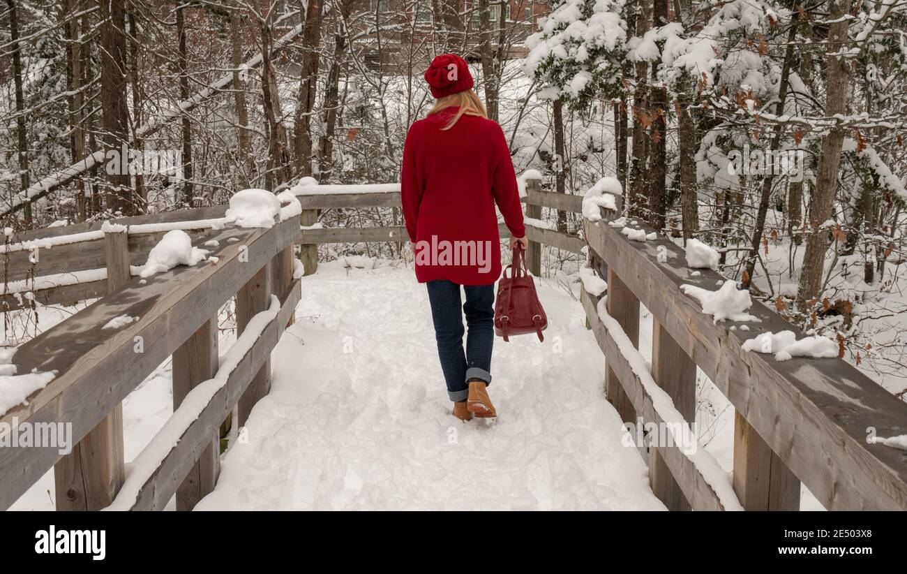 Winter hiking during Covid-19 lockdown as a staycation Stock Photo - Alamy