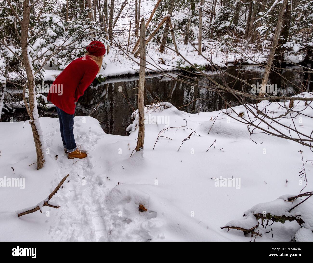 Winter hiking during Covid-19 lockdown as a staycation Stock Photo - Alamy