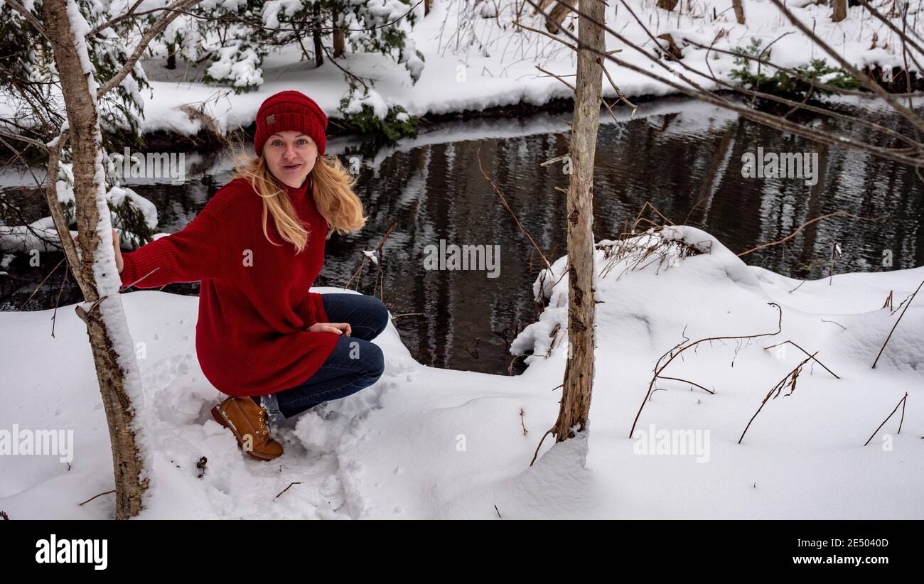 Winter hiking during Covid-19 lockdown as a staycation Stock Photo - Alamy