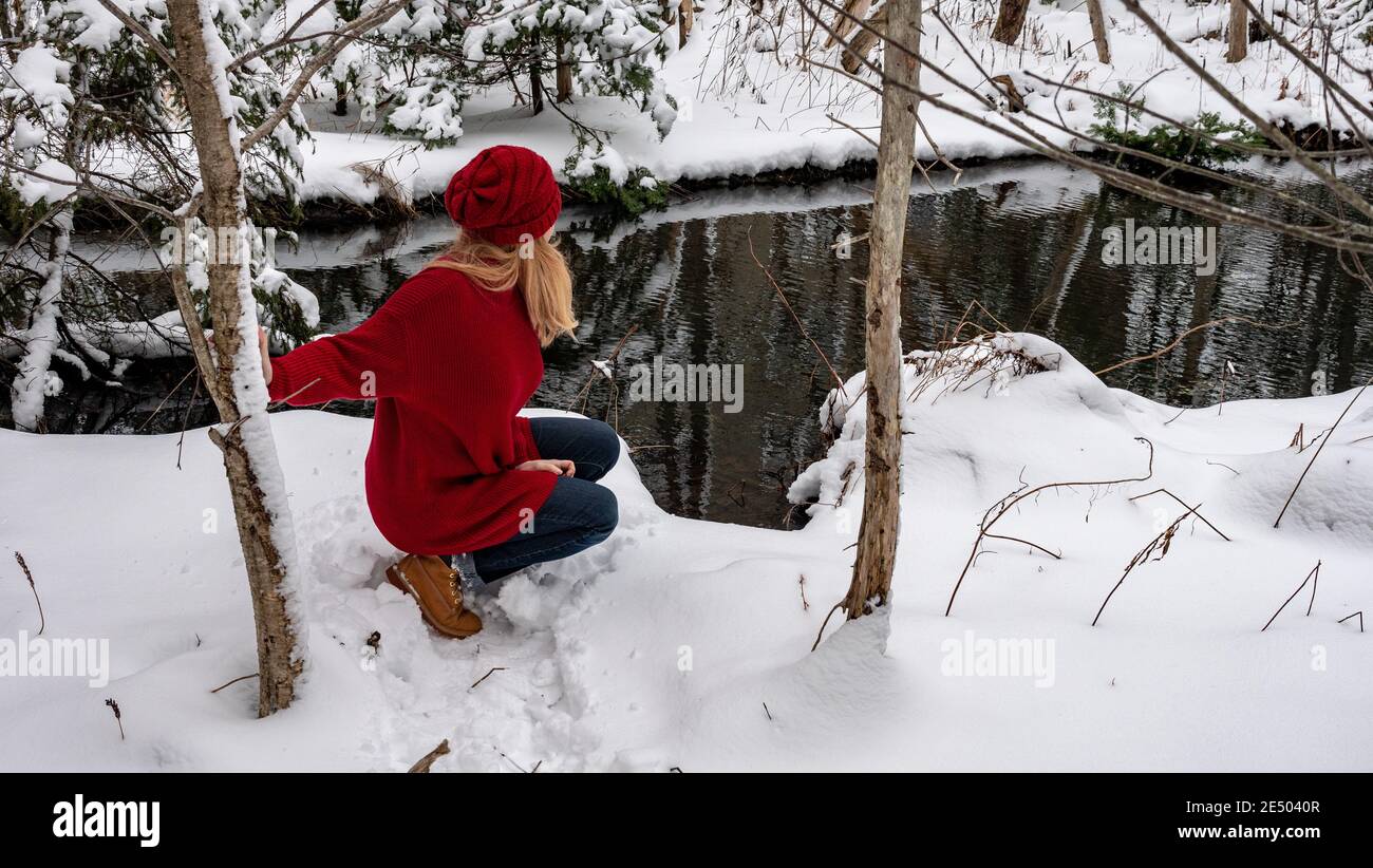 Winter hiking during Covid-19 lockdown as a staycation Stock Photo - Alamy