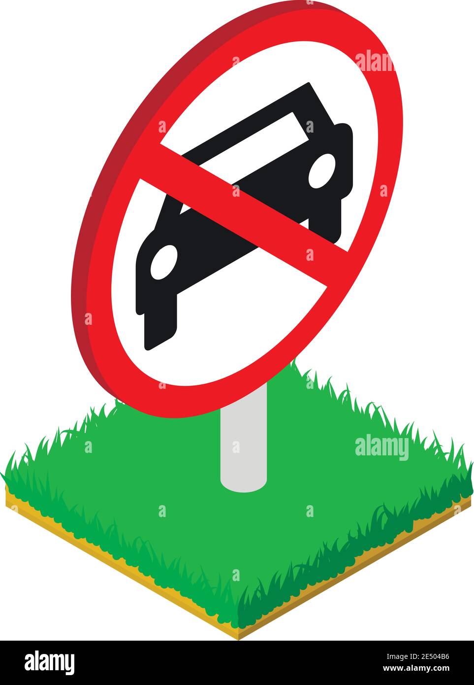 Forbidden sign icon. Isometric illustration of forbidden sign vector ...