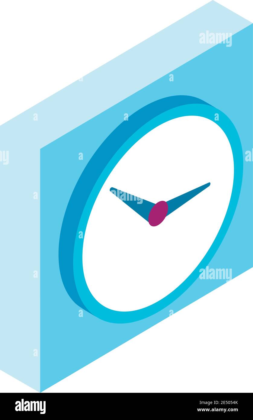 Designer clock icon. Isometric illustration of designer clock vector ...