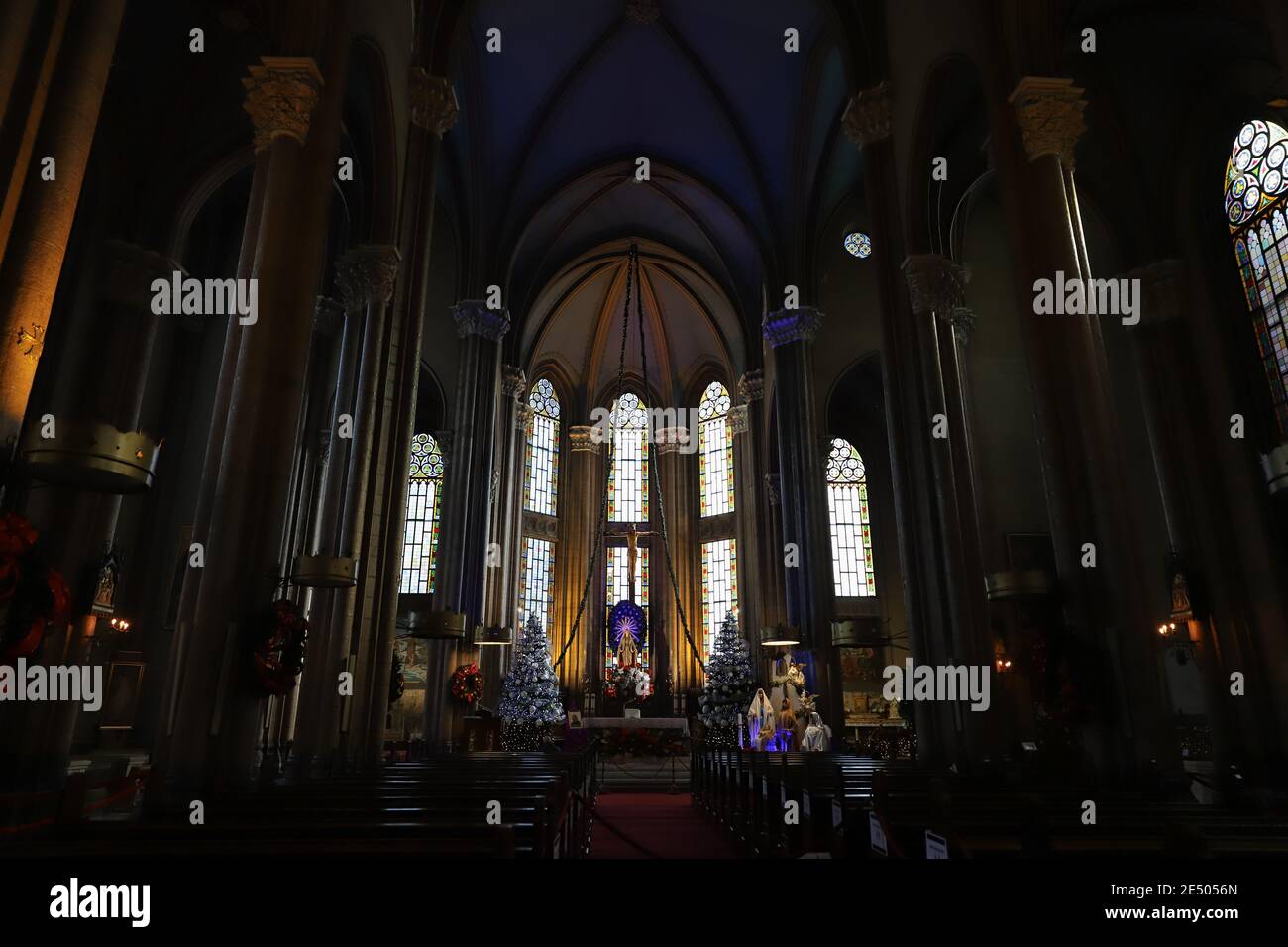 ISTANBUL, TURKEY - JANUARY 18, 2021: Inside of St. Anthony of Padua ...