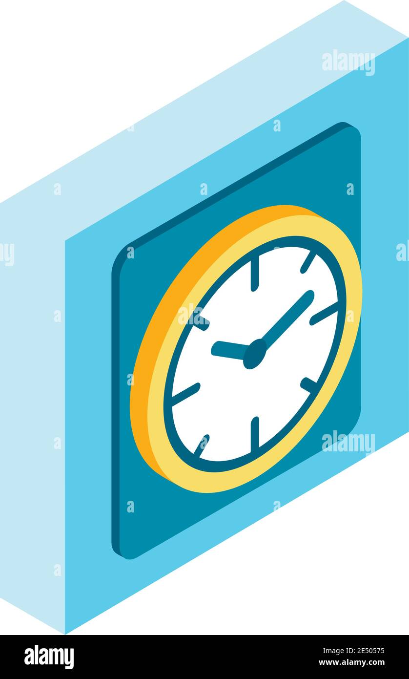Timepiece icon. Isometric illustration of timepiece vector icon for web ...