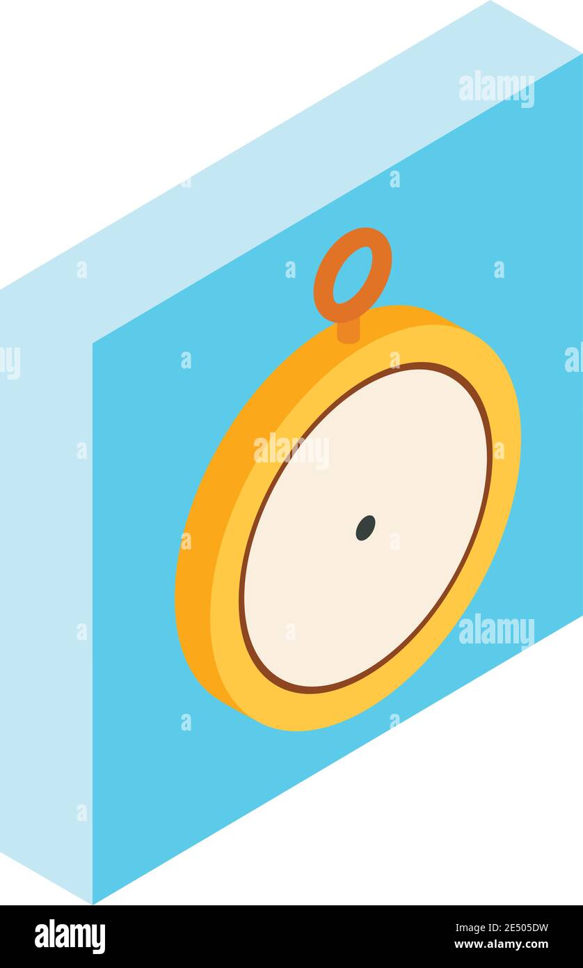 Ancient watch icon. Isometric illustration of ancient watch vector icon ...