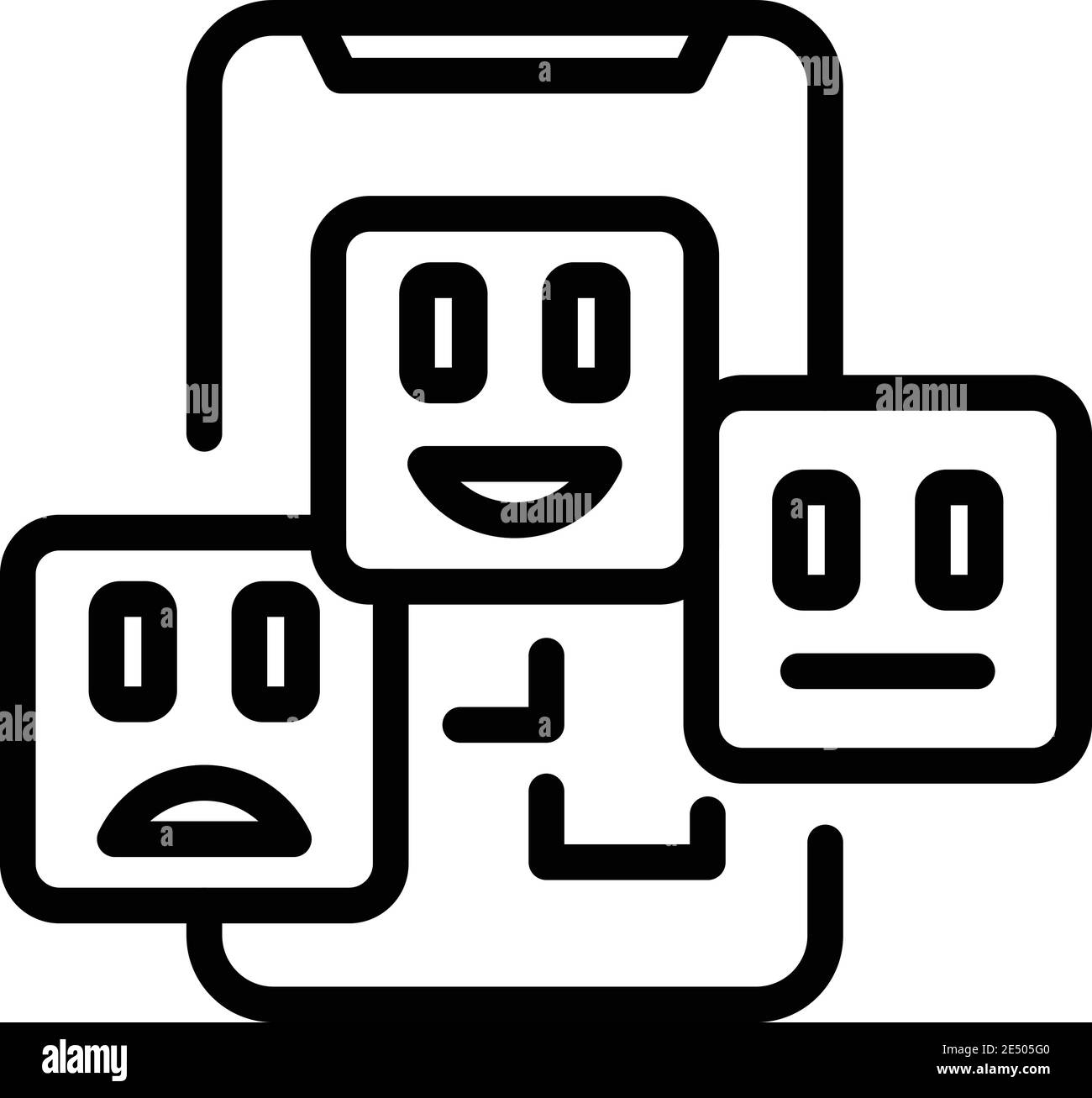 Agent scheme phone icon. Outline agent scheme phone vector icon for web ...