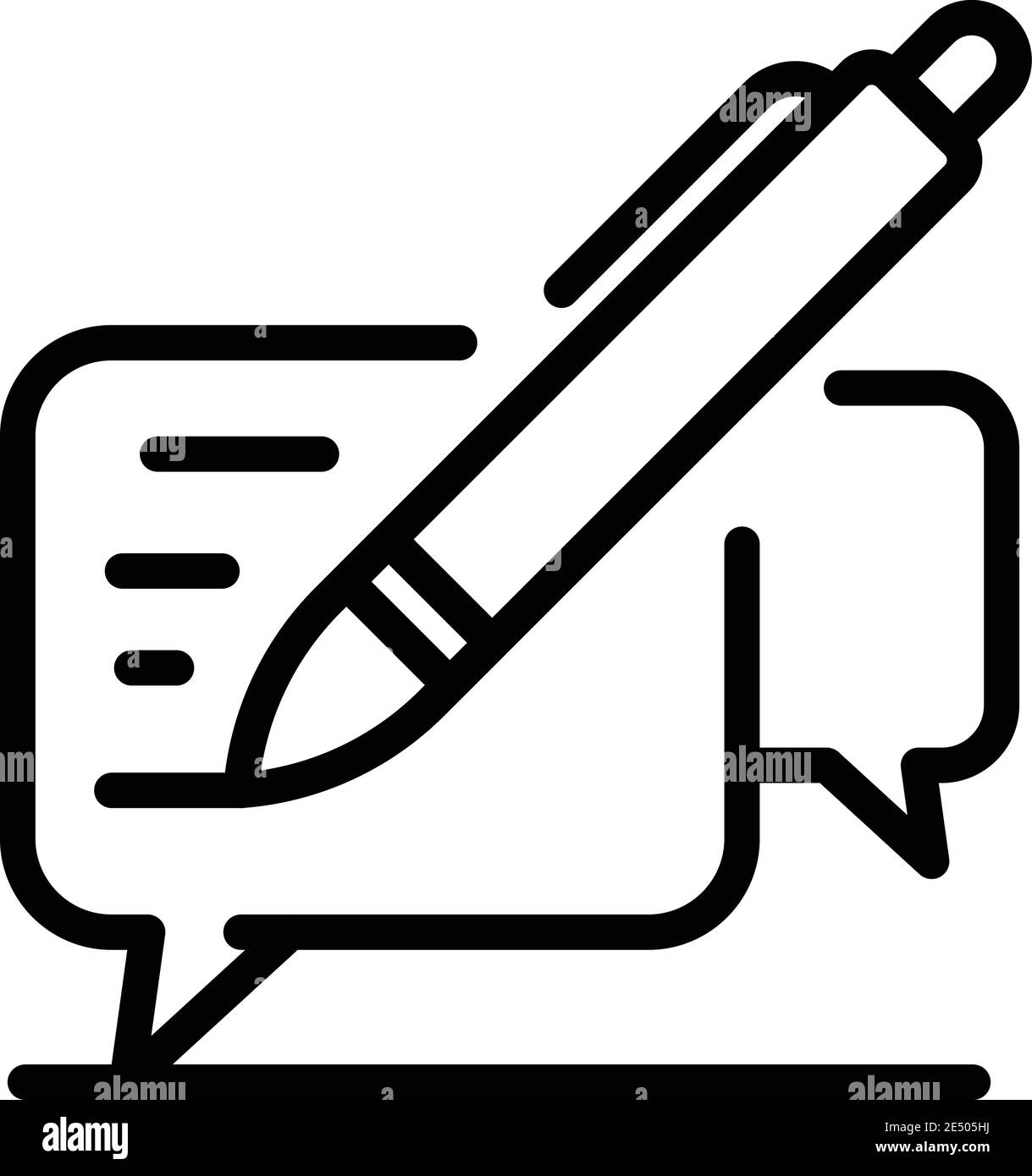 Agent chat icon. Outline agent chat vector icon for web design isolated ...