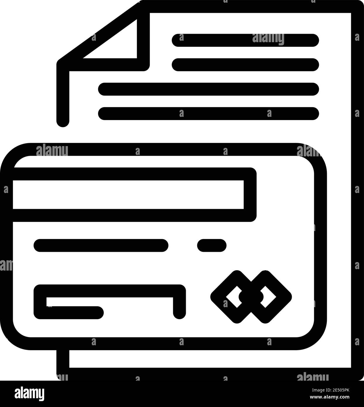 Agent bank card icon. Outline agent bank card vector icon for web ...