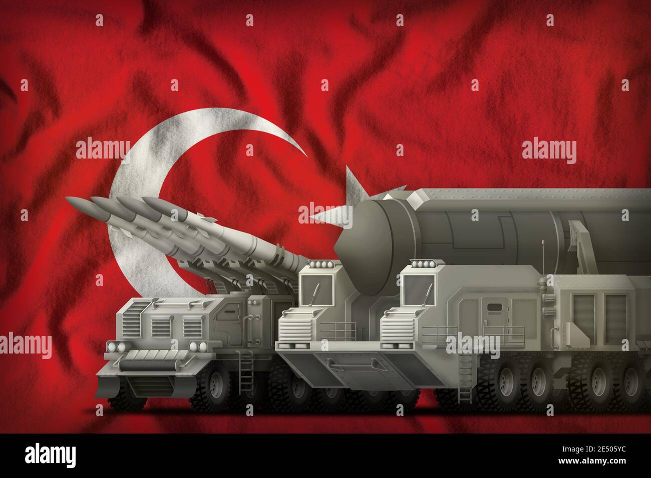 rocket forces on the Turkey flag background. Turkey rocket forces ...