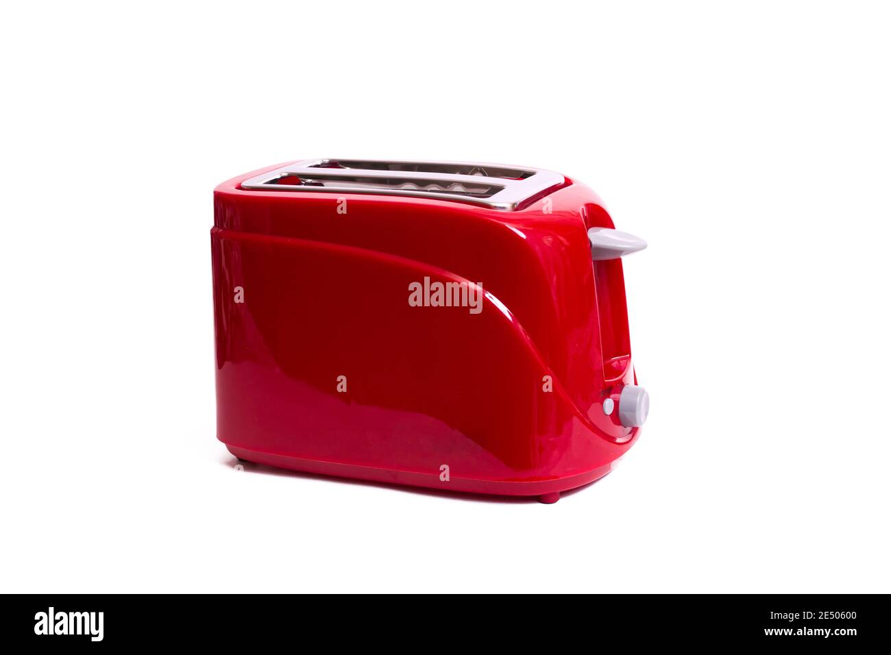 Red toaster isolated on a white background Stock Photo - Alamy