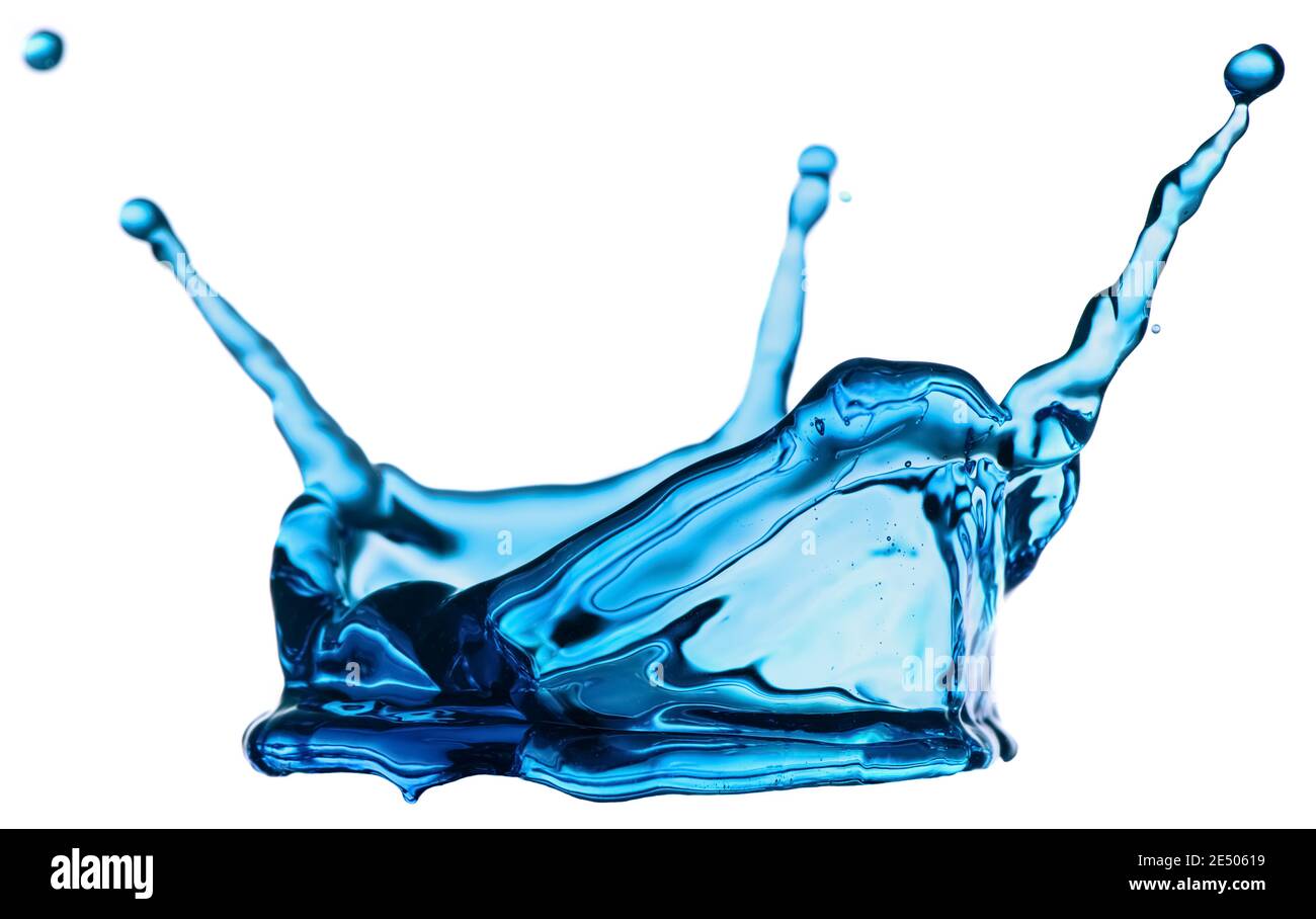 water splash isolated on white background Stock Photo - Alamy