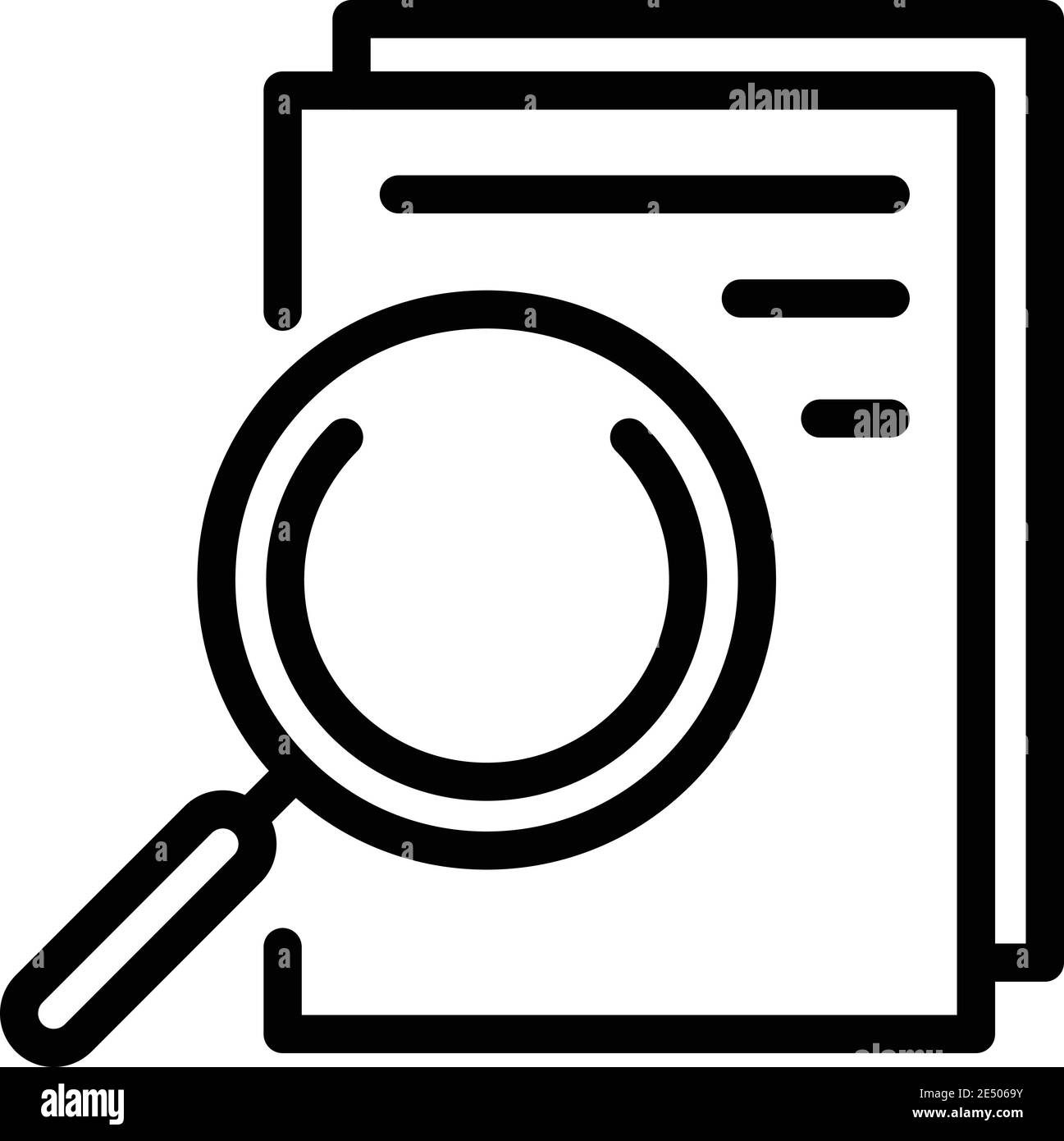 Agent doc search icon. Outline agent doc search vector icon for web ...