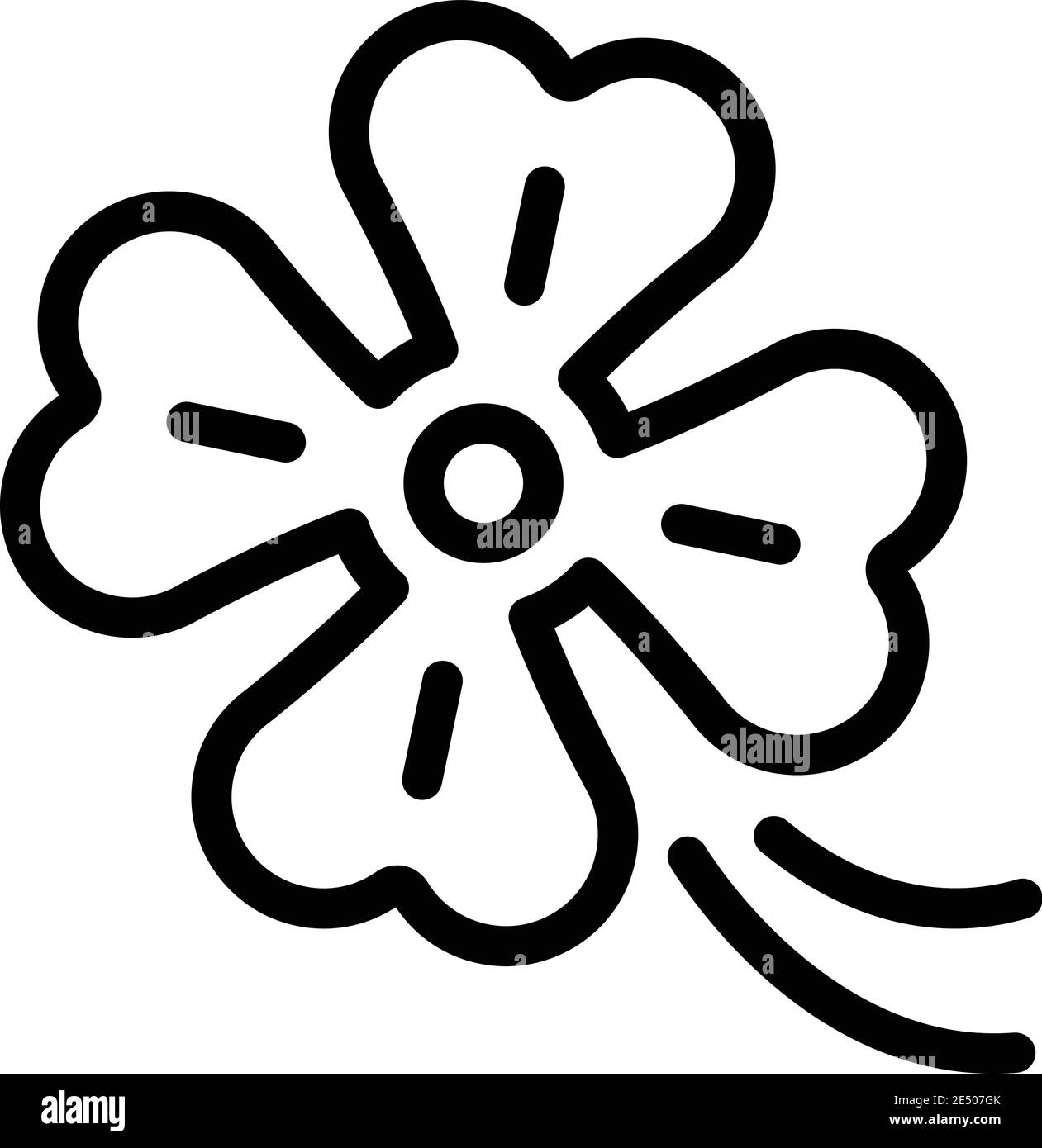 Clover floral icon. Outline clover floral vector icon for web design ...