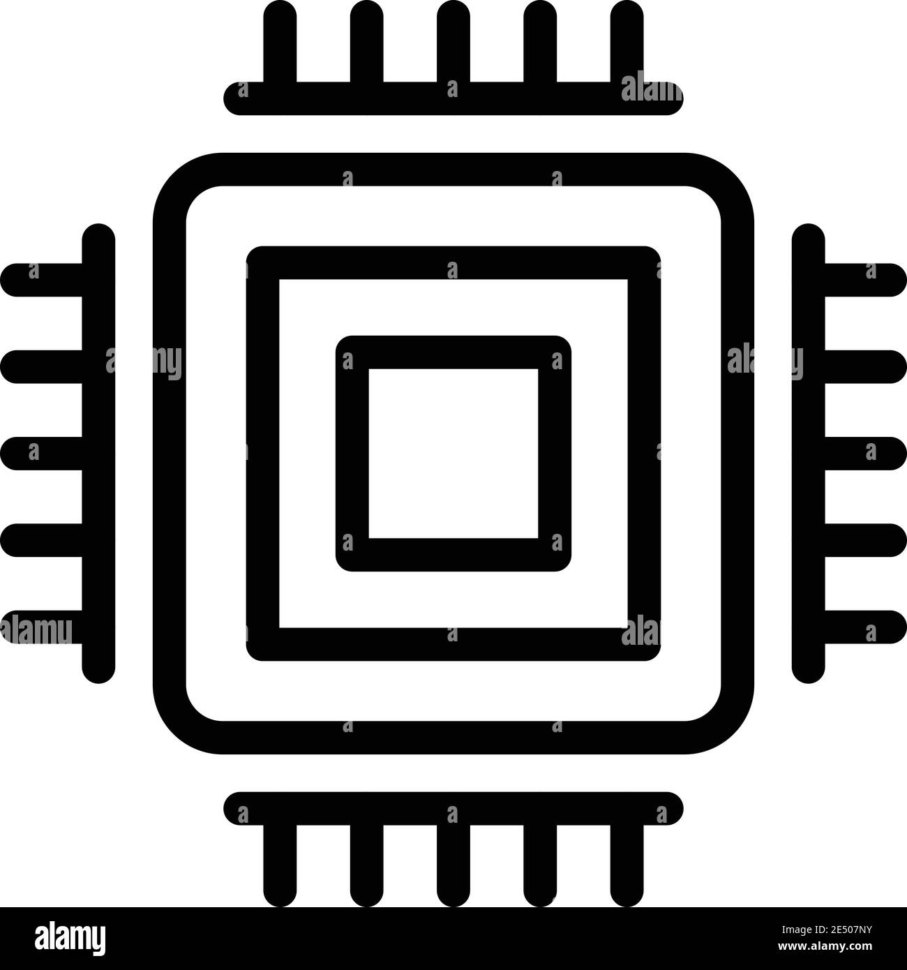 Customer data processor icon. Outline customer data processor vector ... Customer data processor icon. Outline customer data processor vector ...