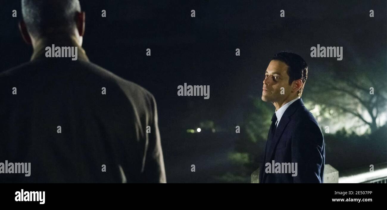 USA. Denzel Washington and Rami Malek in a scene from ©Warner Bros new ...