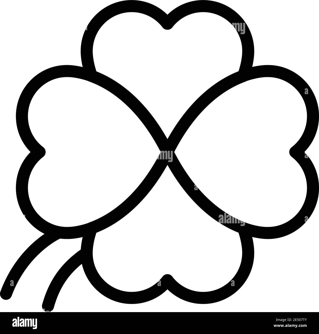 Clover plant icon. Outline clover plant vector icon for web design ...