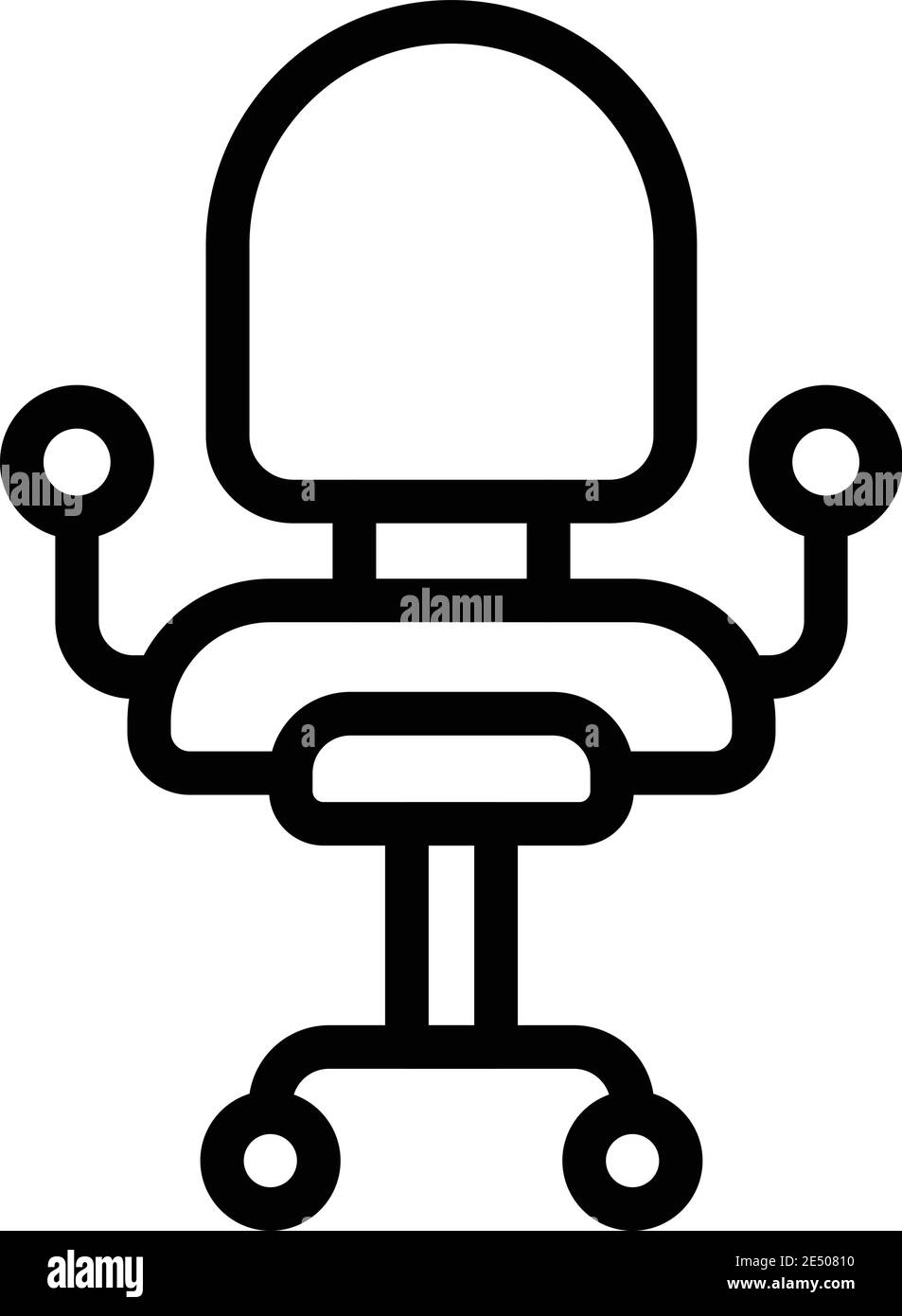 Customer chair icon. Outline customer chair vector icon for web design ...