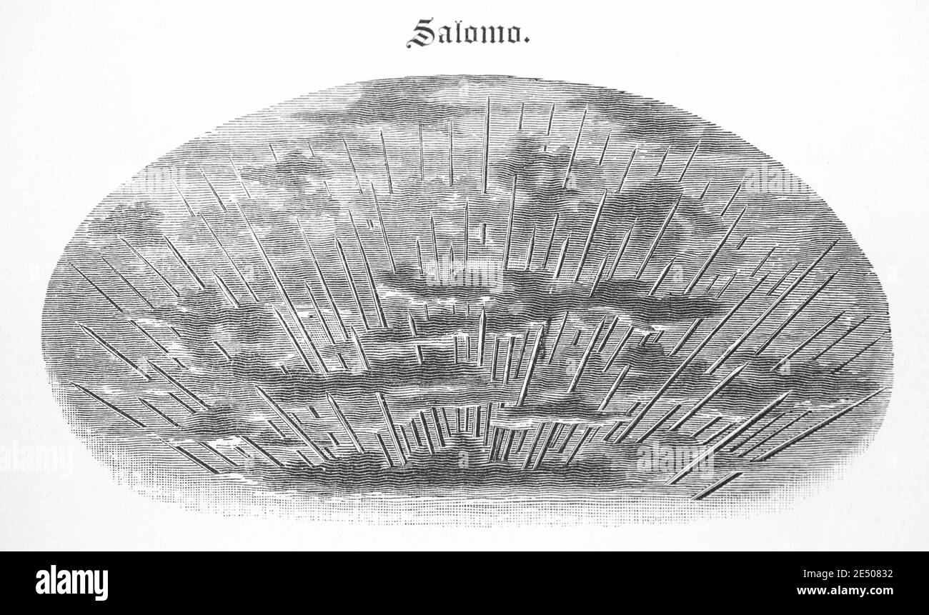 Illustration to Heine´s poem Salomo about King Salomo and swords in the ...