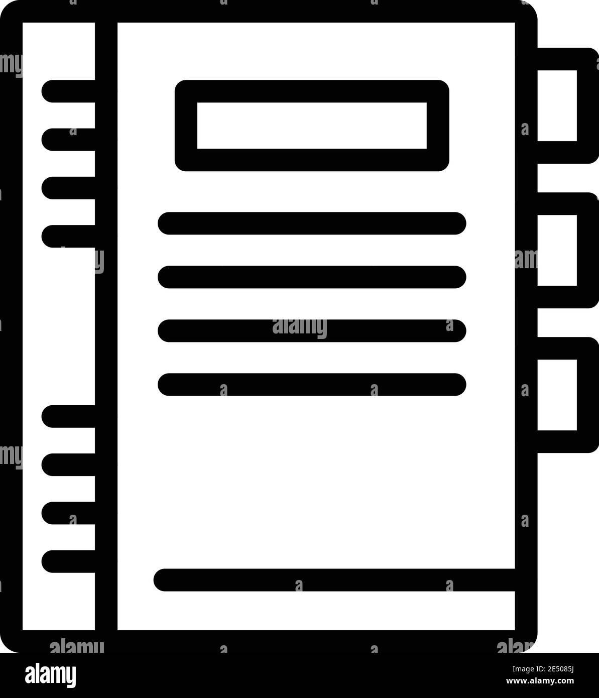 Customer Folder Data Icon Outline Customer Folder Data Vector Icon For Web Design Isolated On