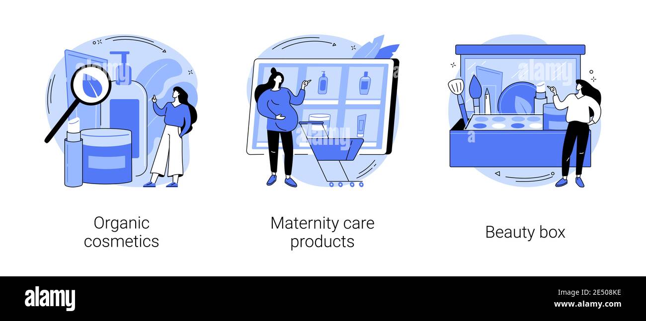 Natural cosmetics abstract concept vector illustrations Stock Vector ...