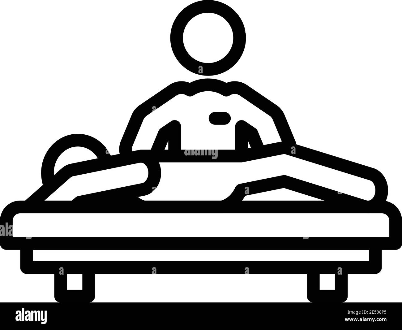 Massage rehabilitation icon. Outline massage rehabilitation vector icon ...
