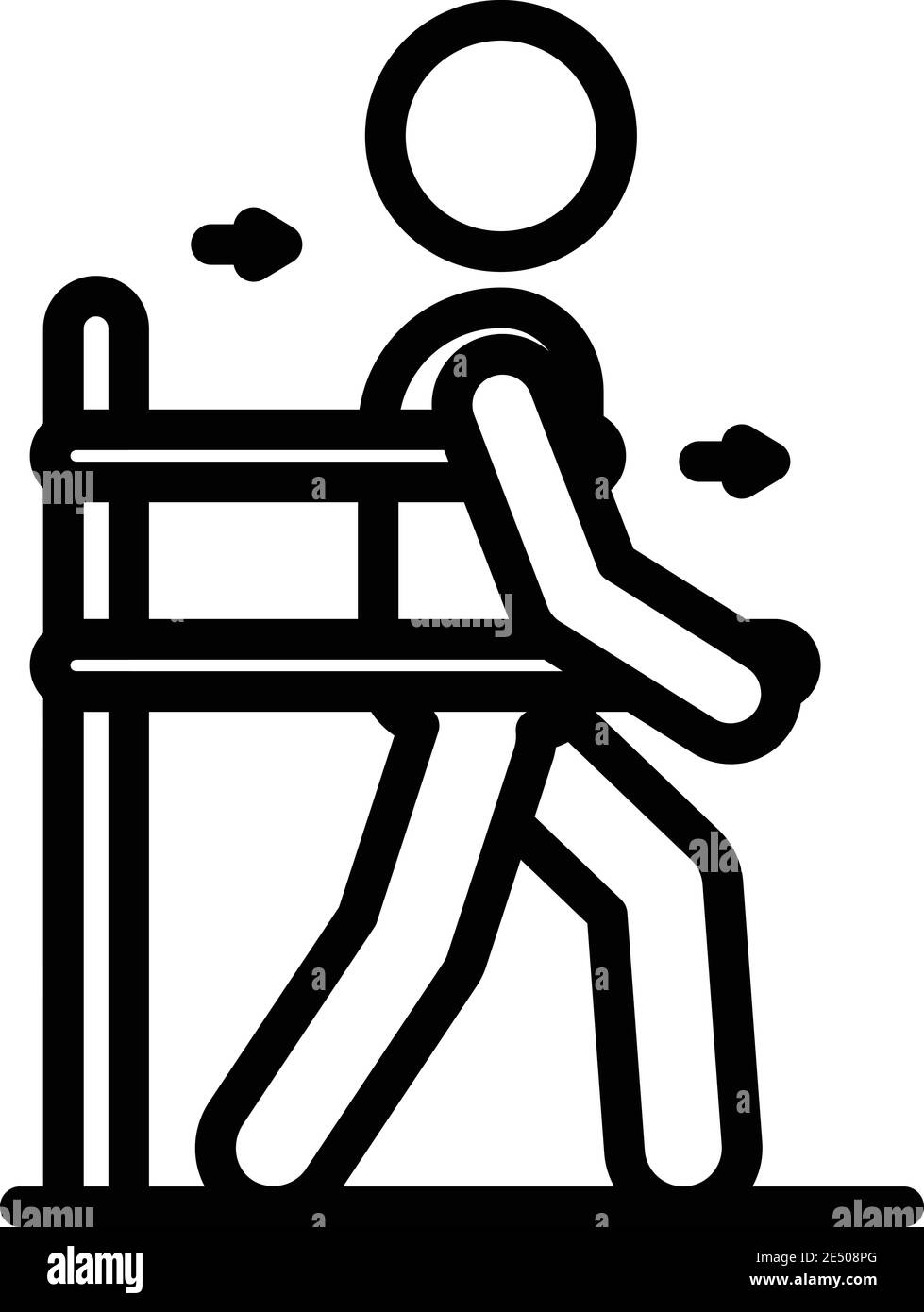Training rehabilitation icon. Outline training rehabilitation vector ...