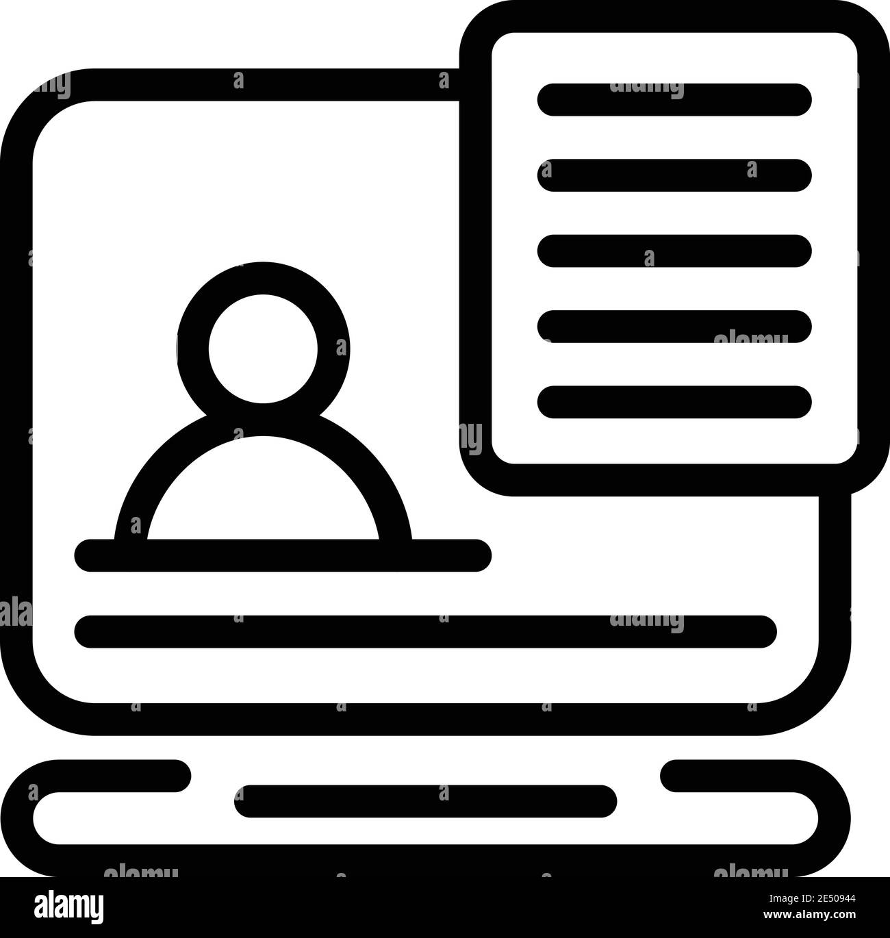 Online customer icon. Outline online customer vector icon for web ...