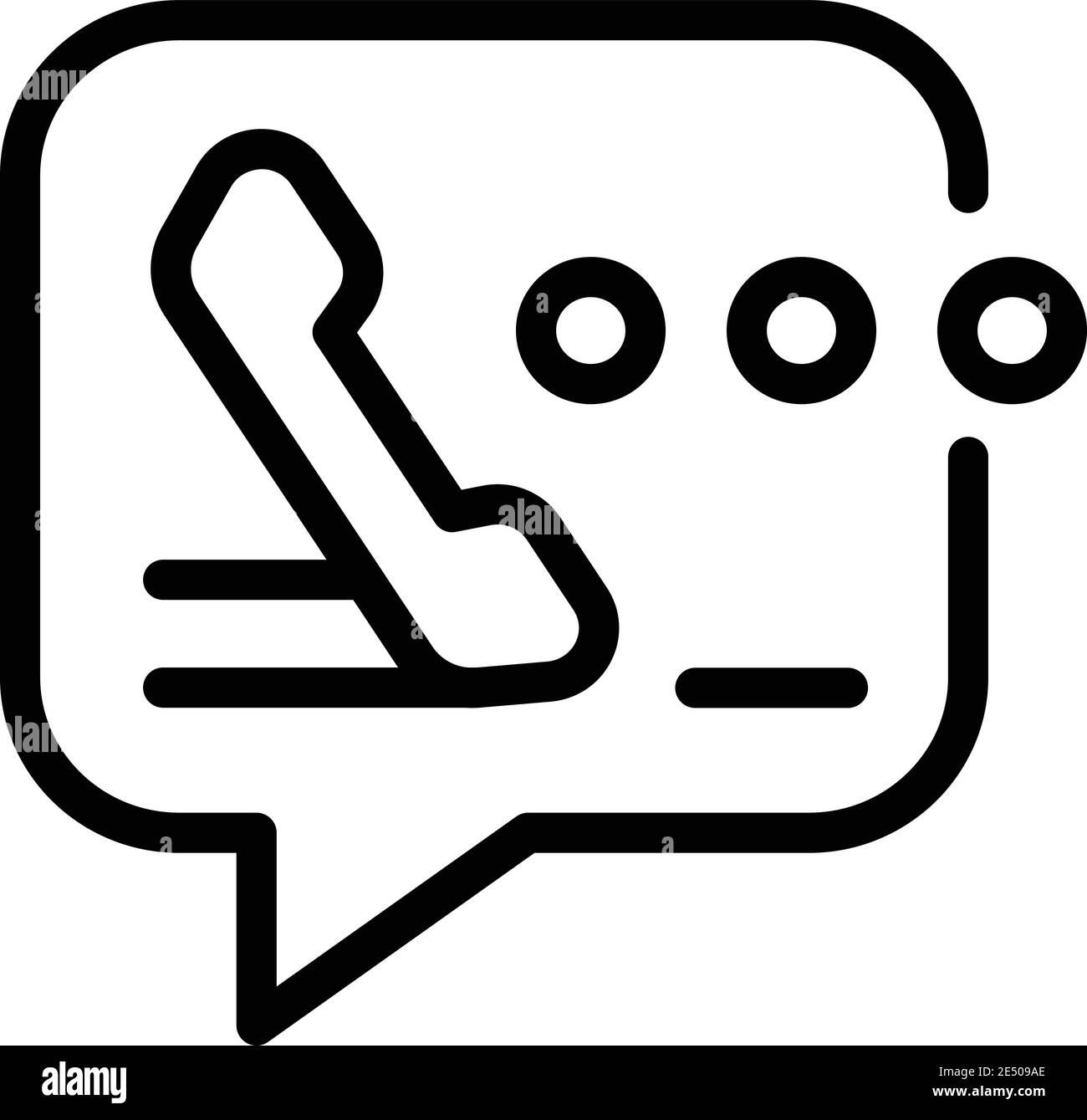 Customer call chart icon. Outline customer call chart vector icon for ...