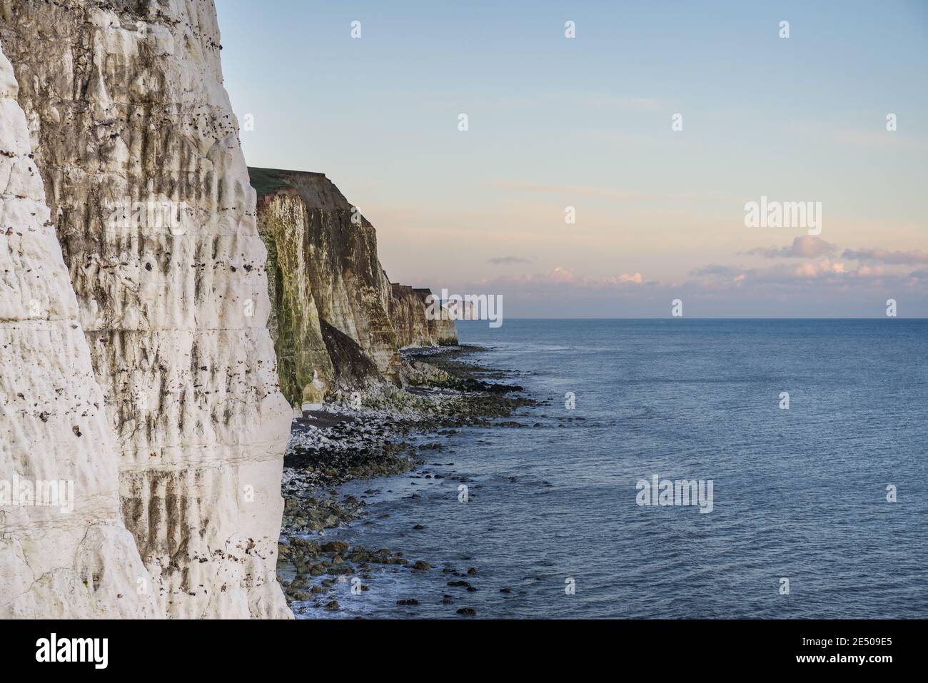Dramatic view of Telscombe Cliffs from the Seahaven Coastal Trail at ...