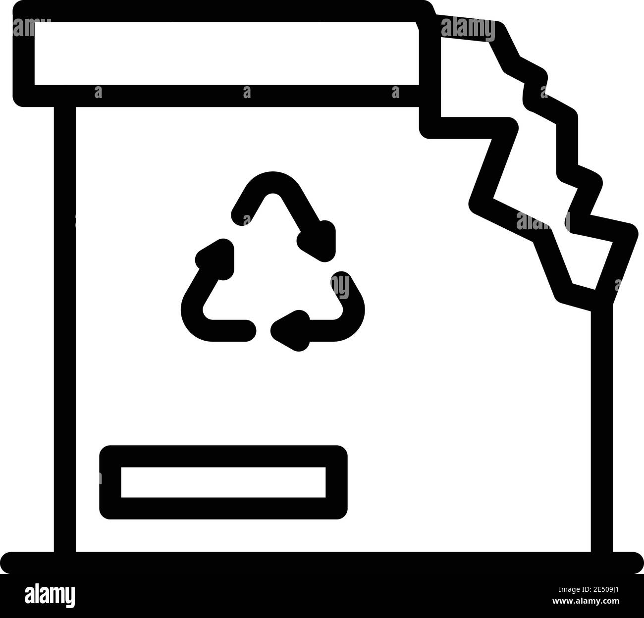Recycle box icon. Outline recycle box vector icon for web design ...