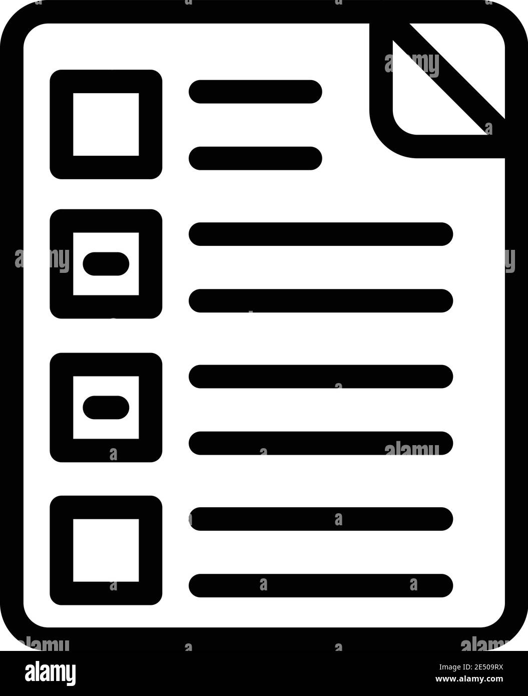 To do list icon. Outline to do list vector icon for web design isolated ...