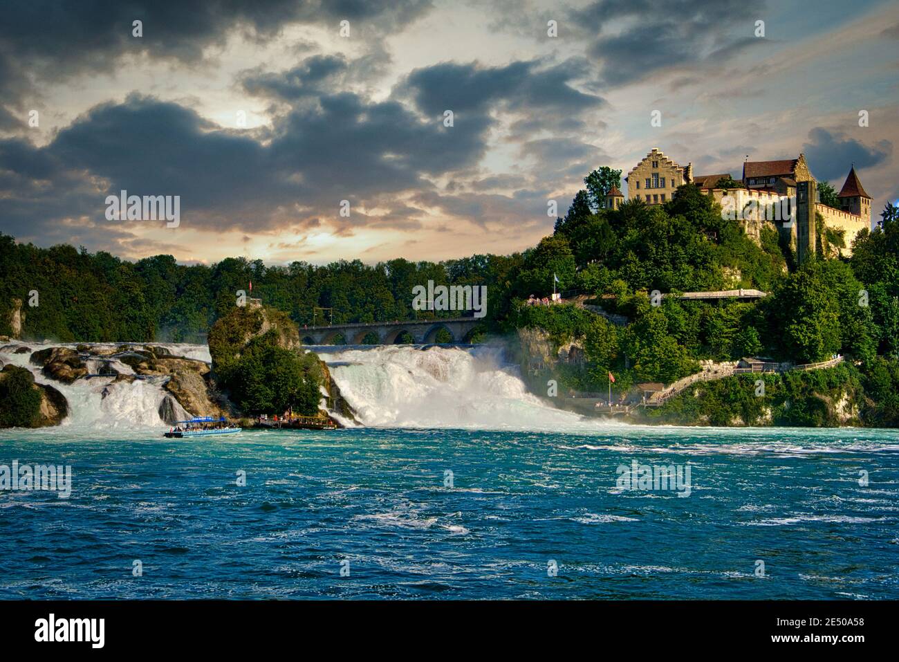 Rheinfall Waterfall Switzerland Stock Photo - Alamy