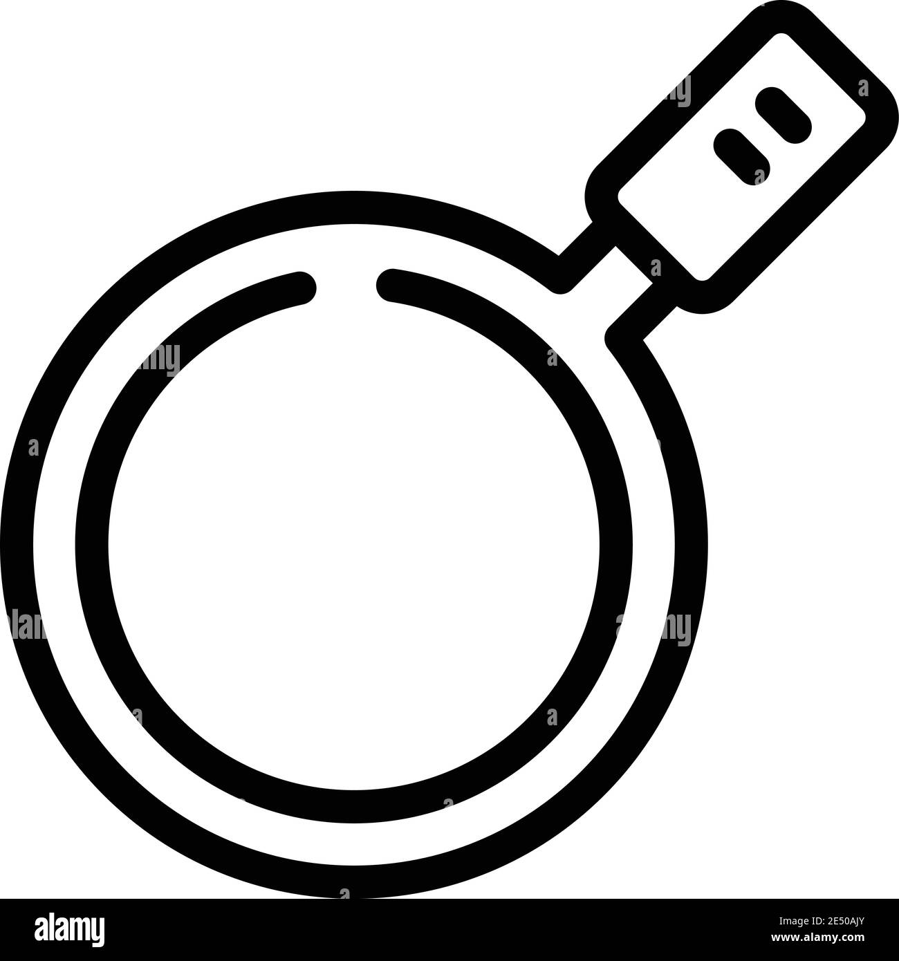 Top view wok frying pan icon. Outline top view wok frying pan vector ...