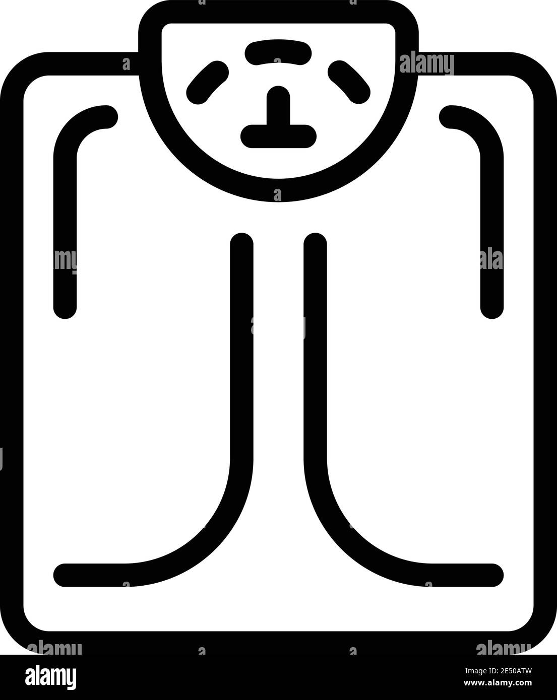 Scales slimming icon. Outline scales slimming vector icon for web ...