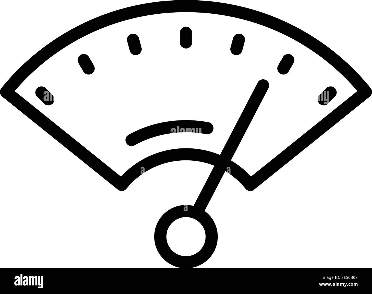 Car dashboard tahometer icon. Outline car dashboard tahometer vector ...