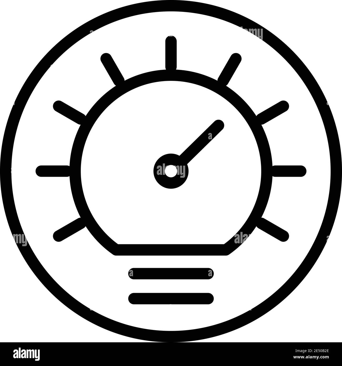 Automobile dashboard icon. Outline automobile dashboard vector icon for ...