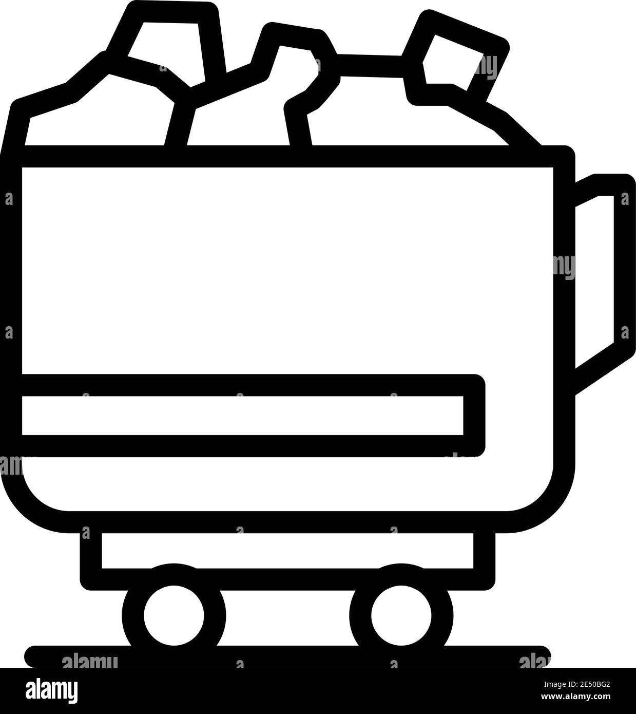 Garbage container icon. Outline garbage container vector icon for web ...