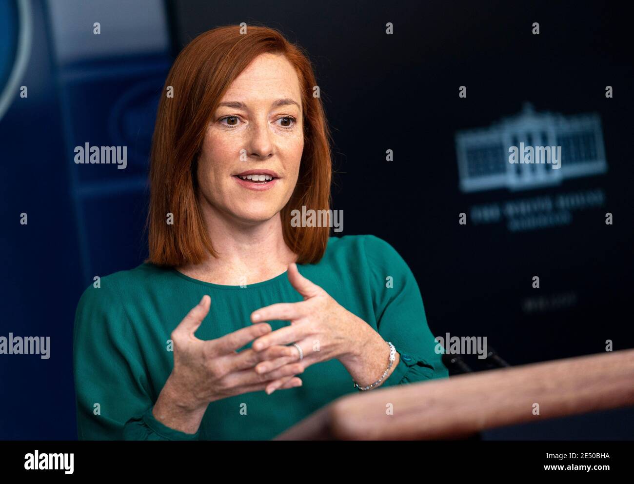 White House Press Secretary Jen Psaki holds a press briefing at the ...
