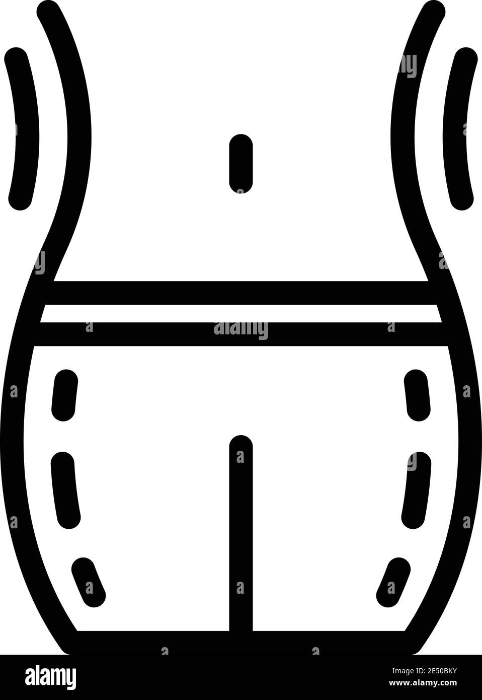 Slim slimming icon. Outline slim slimming vector icon for web design ...