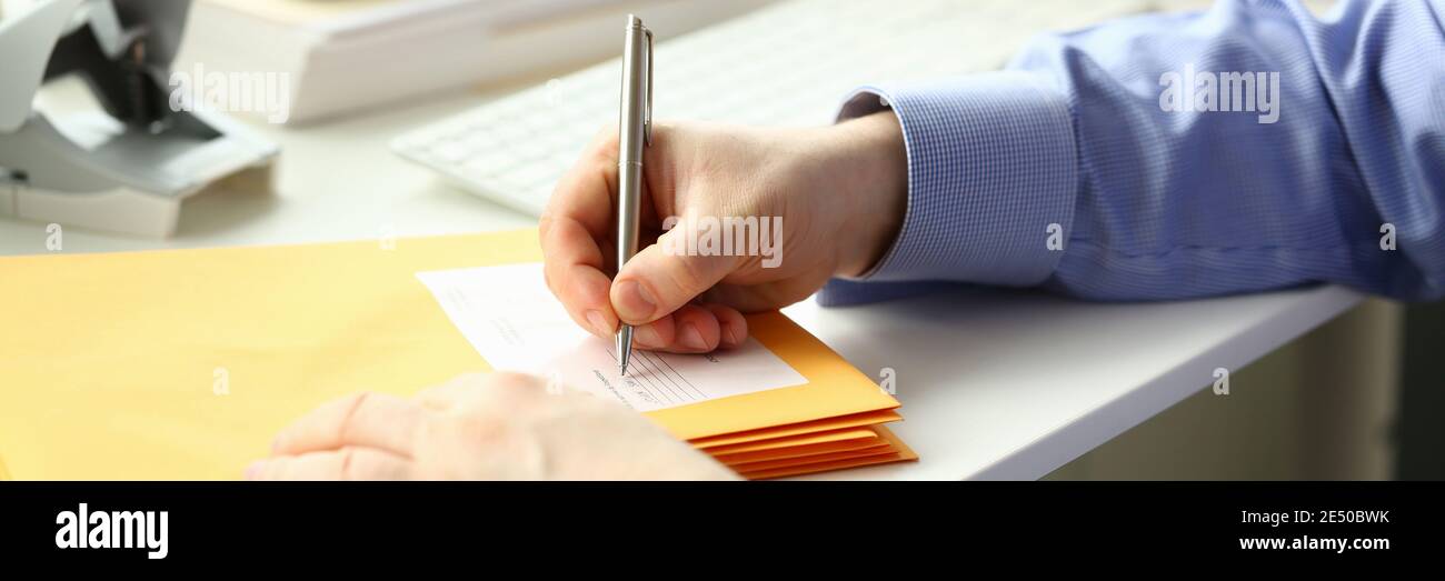 Male secretary hi-res stock photography and images - Alamy