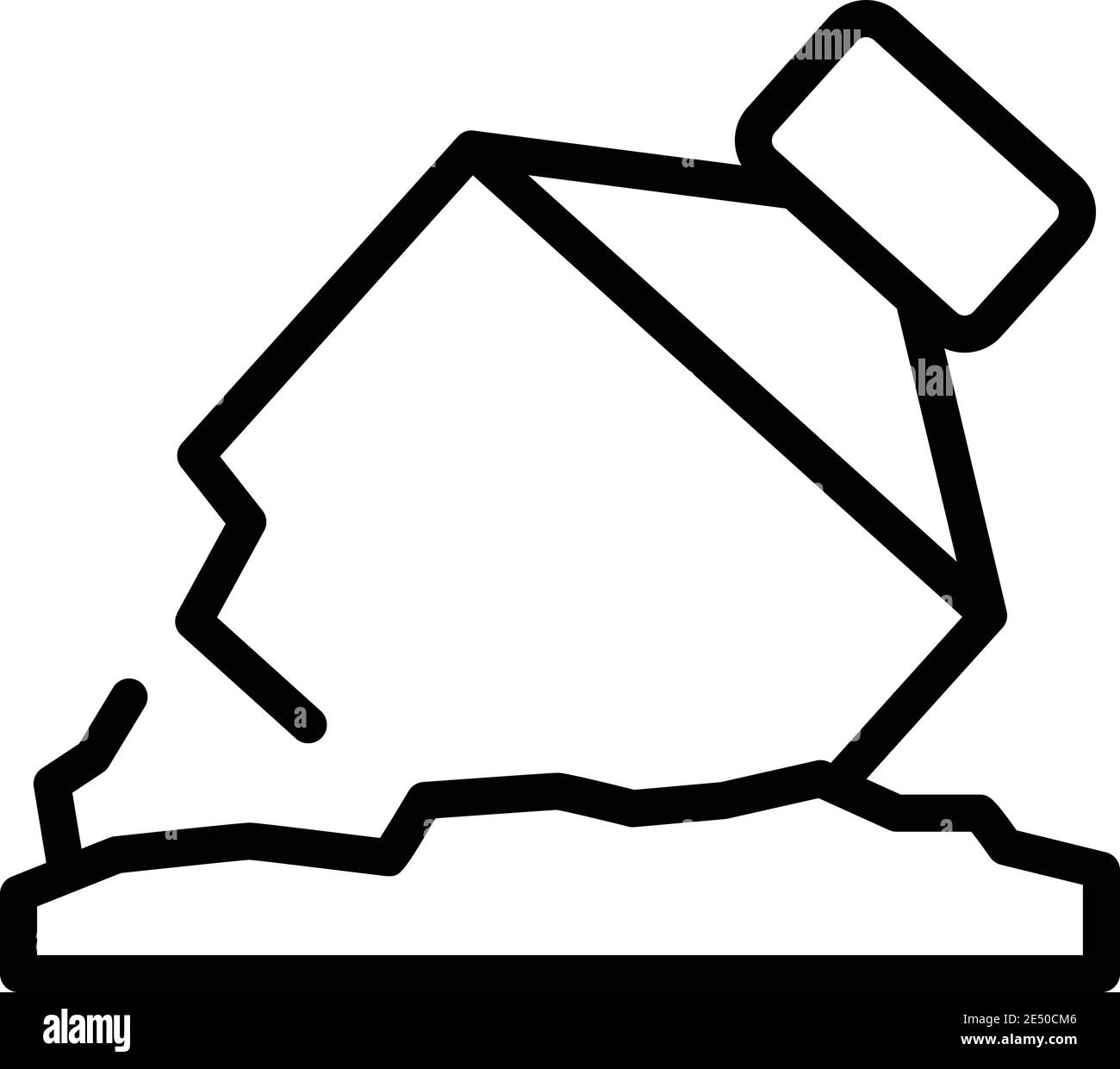 Plastic bottle waste icon. Outline plastic bottle waste vector icon for ...