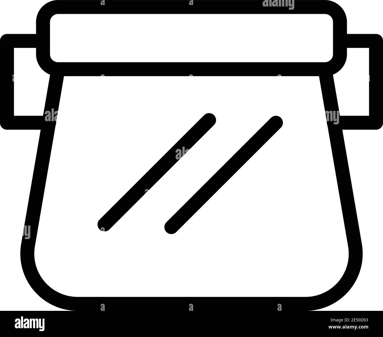 Protective face shield icon. Outline protective face shield vector icon ...