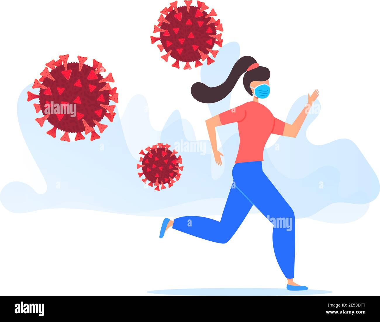 People running in panic Stock Vector Images - Alamy