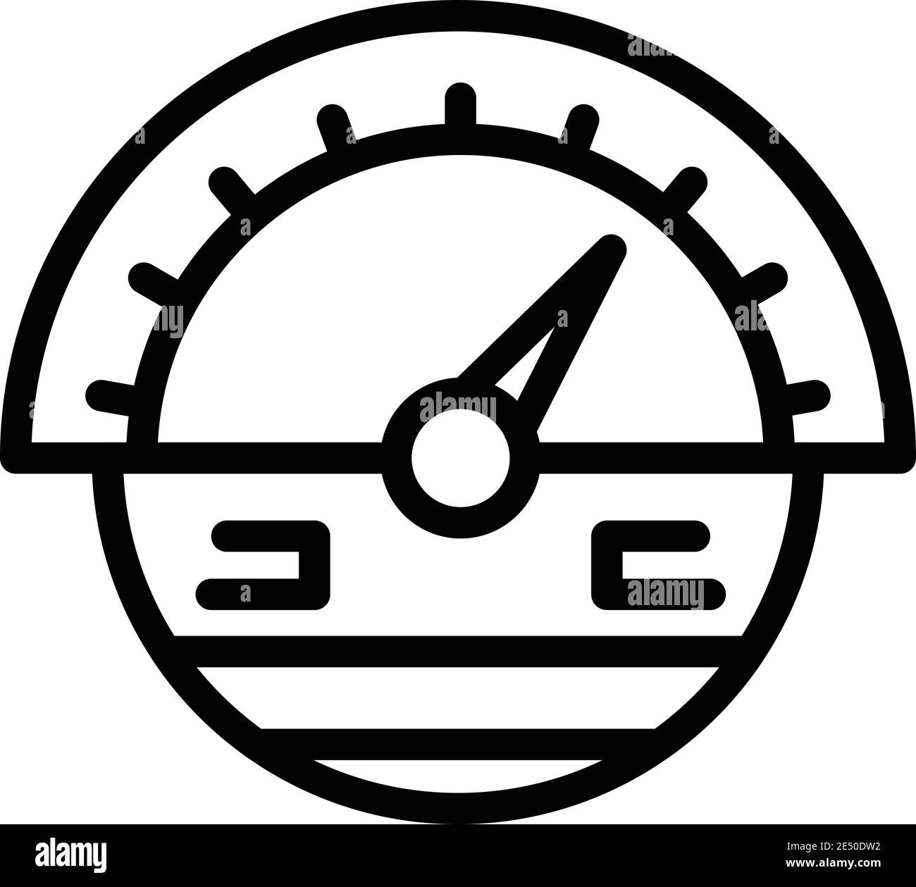 Speed car dashboard icon. Outline speed car dashboard vector icon for ...