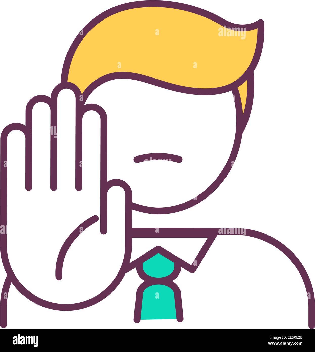 Laying off employees RGB color icon Stock Vector Image & Art - Alamy