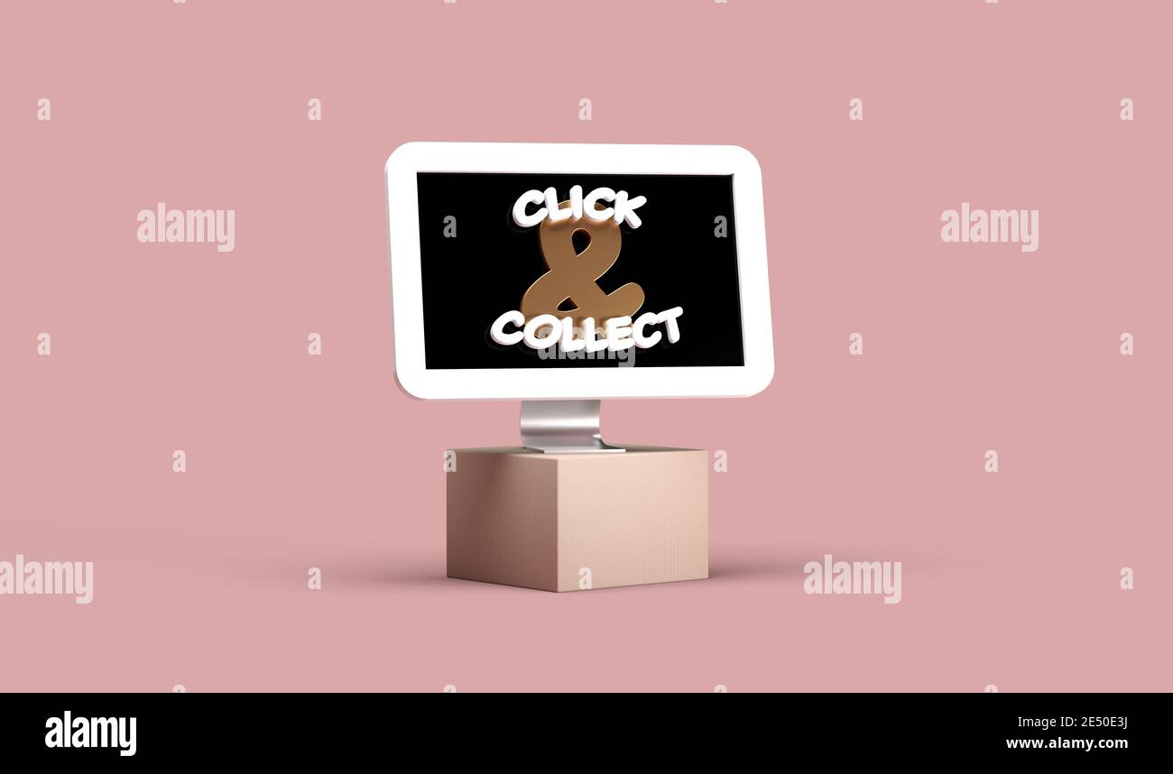 Click and collect screen hi-res stock photography and images - Alamy