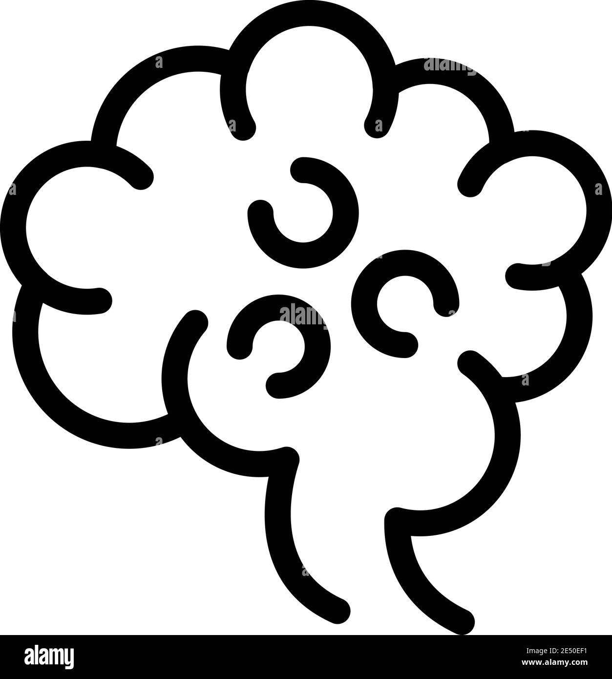 Health brain icon. Outline health brain vector icon for web design ...