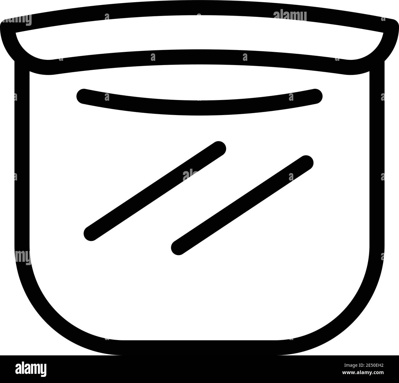 Health face shield icon. Outline health face shield vector icon for web ...